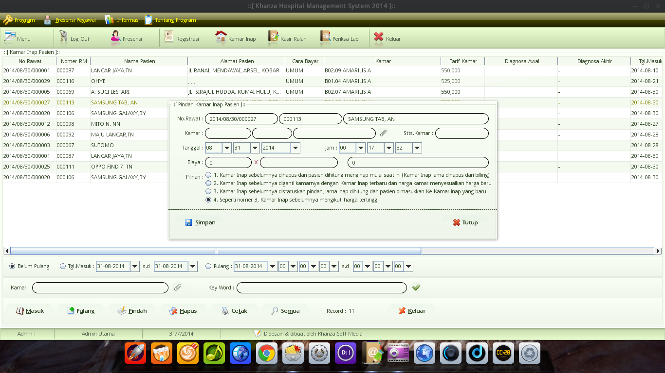 SIM RS/SIMRS/Software Rumah Sakit Khanza HMS: Fitur-fitur yang sudah ...