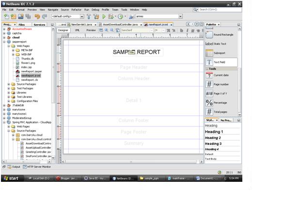 Java4practices Create Jasper Report In Netbeans