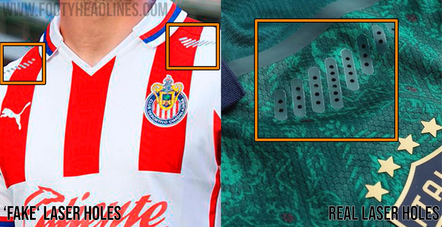 Puma Fakes 'Laser Cut Holes' For Mexican 2020-21 Authentic Player Issue ...