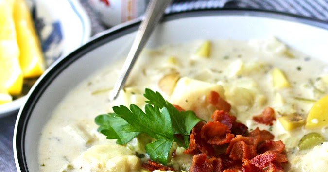 Cod Chowder with Bacon | Karen's Kitchen Stories