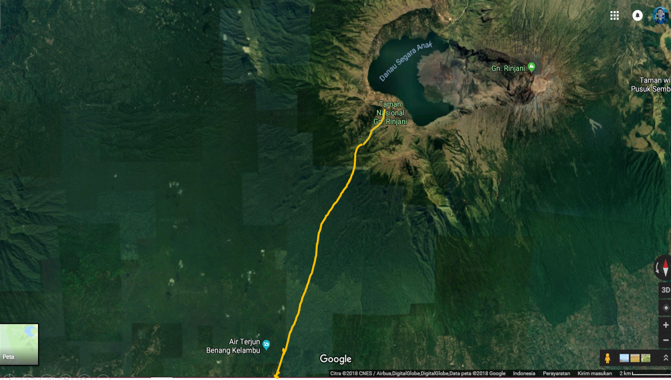 Pendakian Gunung Rinjani Jalur Aik Berik