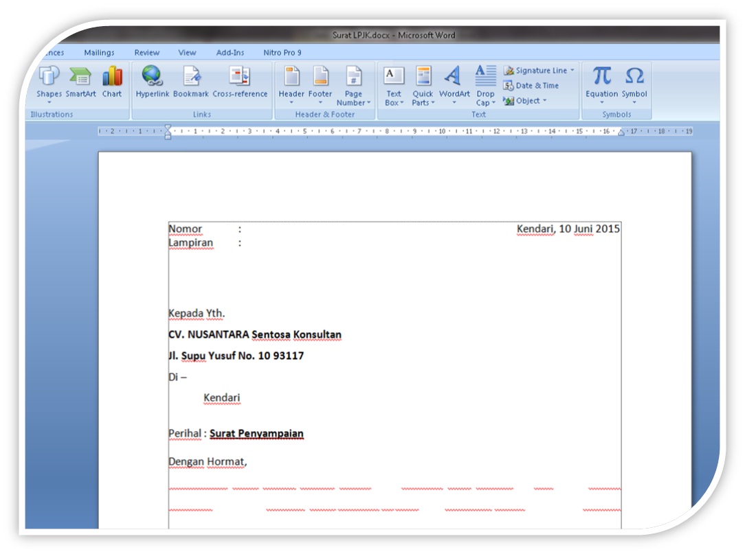 Cara Menyisipkan Symbol Di Dokumen Surat Pada Microsoft Word | Sekilas ...