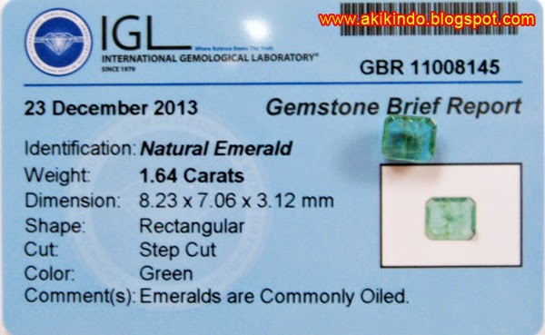 akikindo: Arti Kode Treatment sertifikat Memo Lab Batu Permata ...