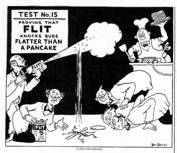 Insomnia Notebook: Dr Seuss and Depression-era Flit