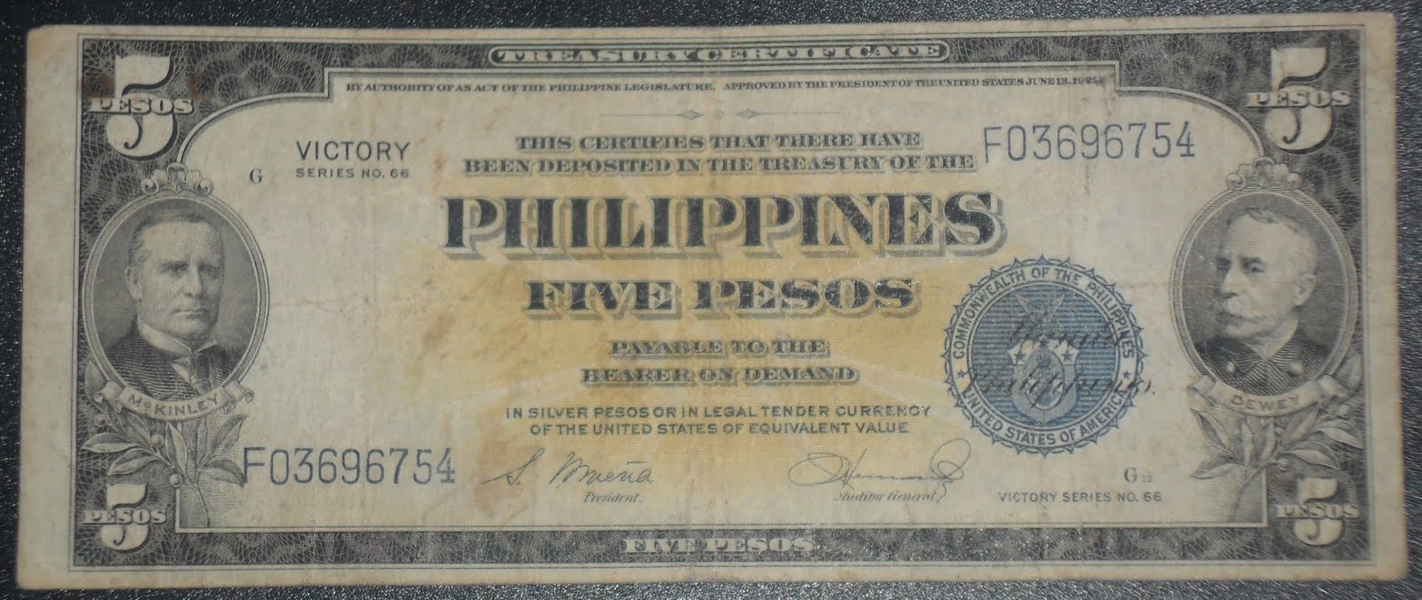 Hobbies and Collection: Victory Series Philippine Note