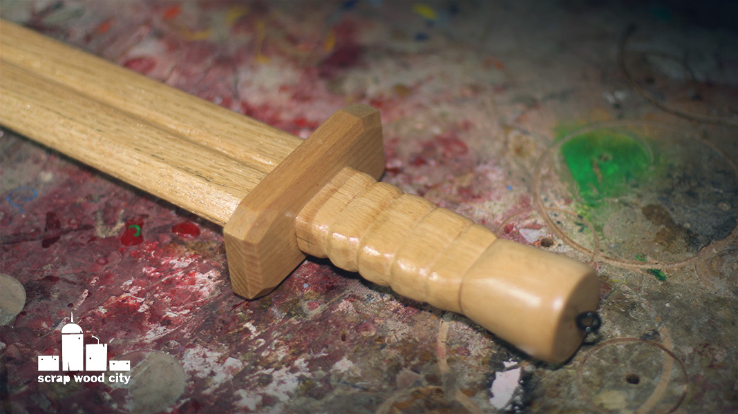 scrap wood city: How to make a wooden toy sword