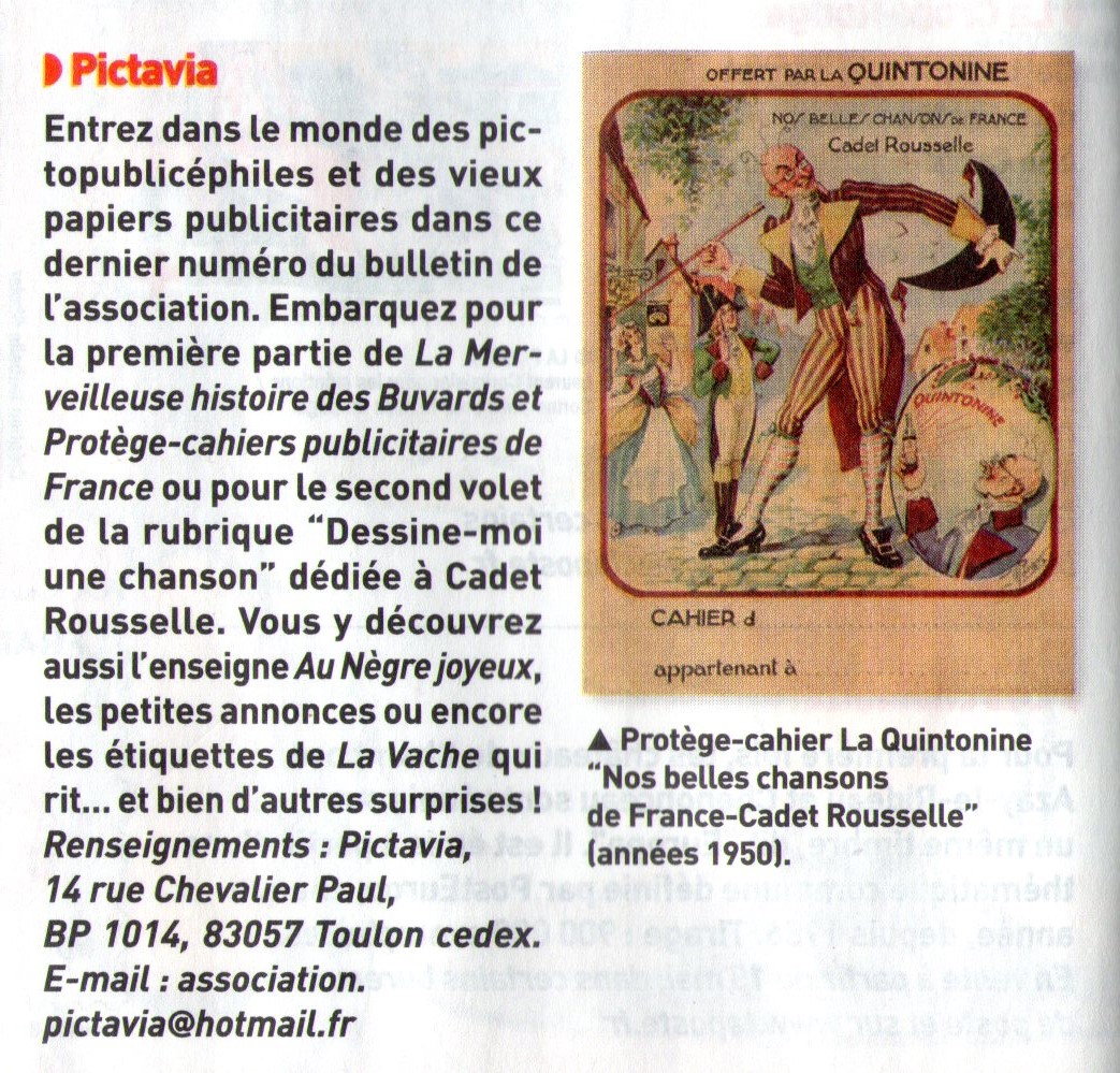 PICTAVIA: Accès PICTAVIA LA PRESSE : PICTAVIA "UN GEANT DE PAPIER"
