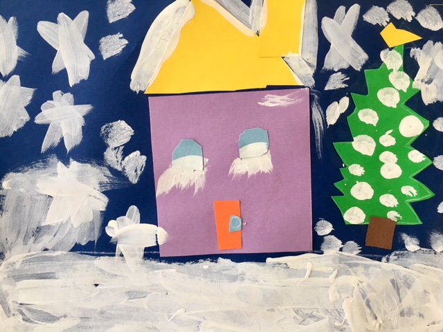 Art at Hosmer: Snowy Day Collages
