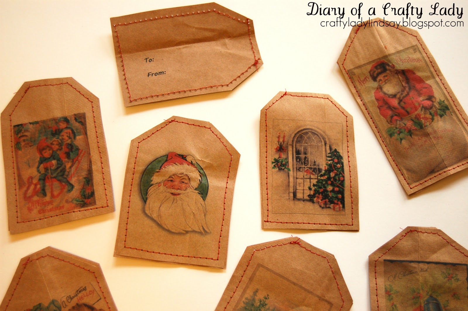 Diary of a Crafty Lady: Handmade Paper Bag Gift Tags