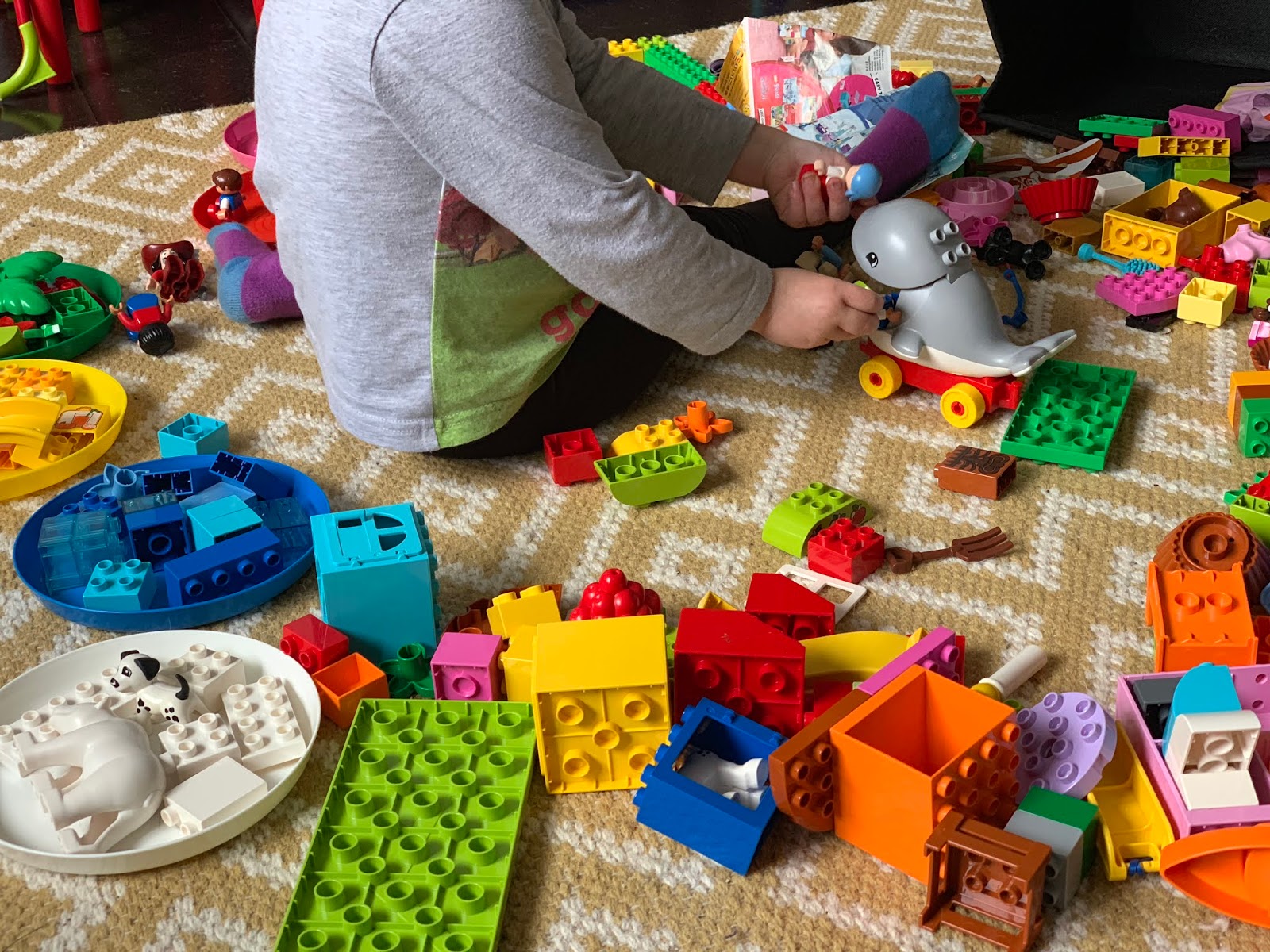 LEGO DUPLO Colour Sorting Activity for Toddlers And Preschoolers ...