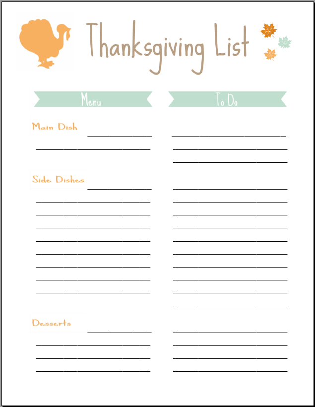 Thanksgiving Prep and Printables - Taylor Allan Photography