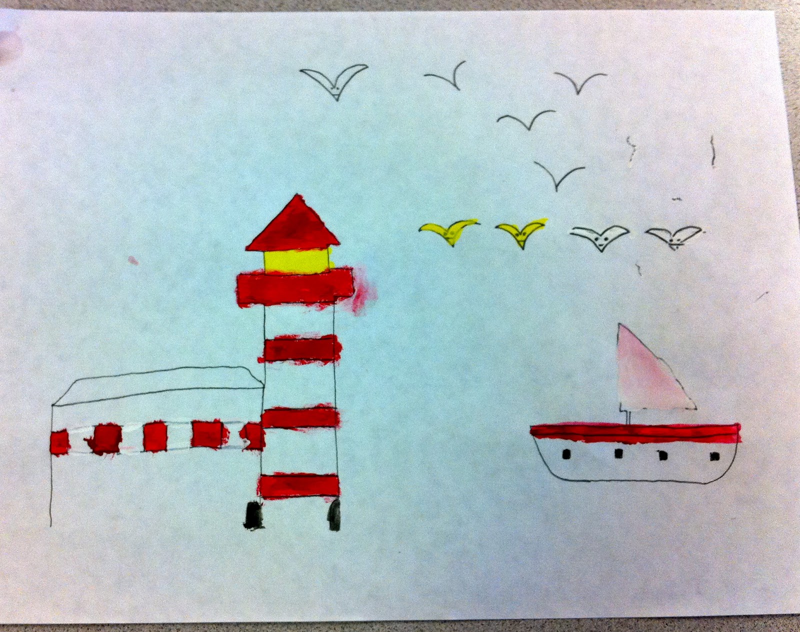 Expression of Imagination: Maud Lewis Inspired Folk Art by Grade 6