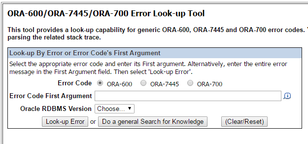 Oracle Ora 00600 Internal Error Code And Fixing
