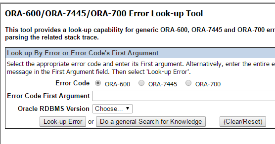 Oracle Ora 00600 Internal Error Code And Fixing