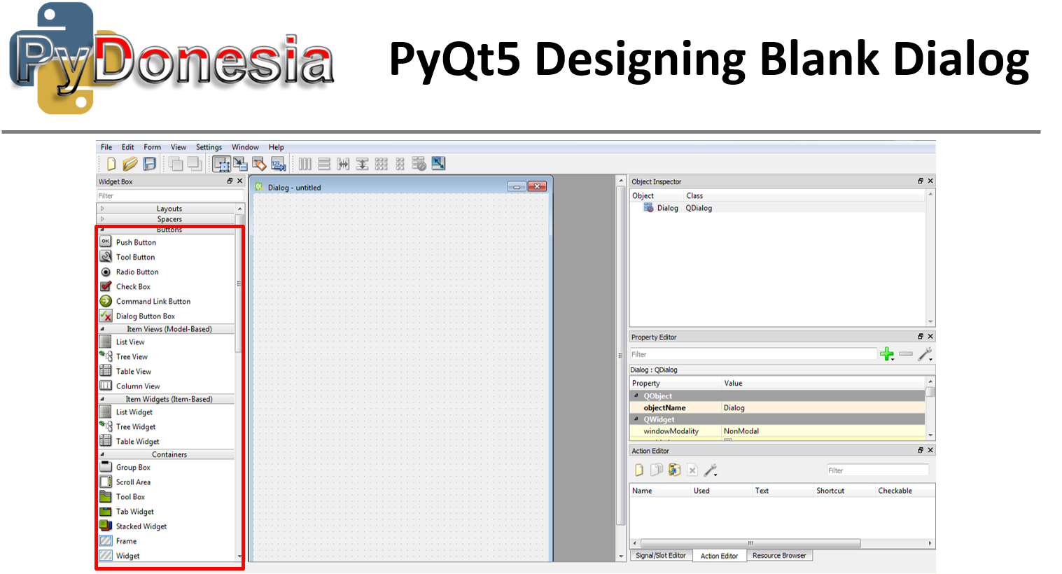 Python Indonesia Beyond Excel Python Graphical User Interface Gui Using Pyqt5 Basic Part 1