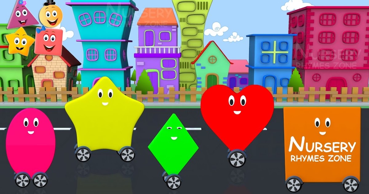 The wheels on the shapes ǀ learn shapes for kids ǀ shapes on wheels