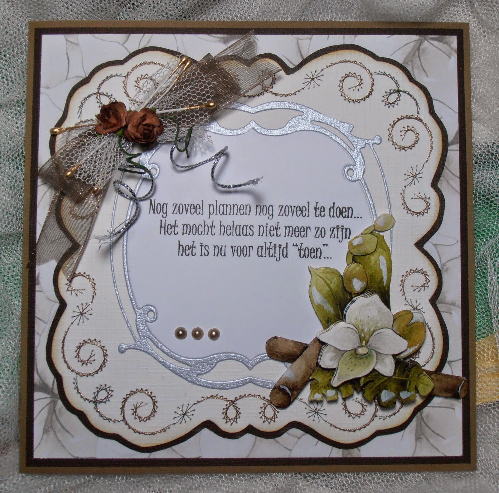 Hobbyjournaal: Condoleance kaart "Toen"