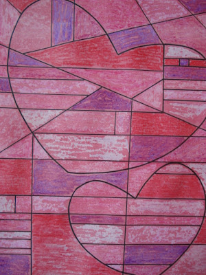 a faithful attempt: Paul Klee Inspired Heart Painting