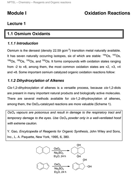 Reagents For Oxidation Reaction (Oxidising Reagents) - All 'Bout Chemistry