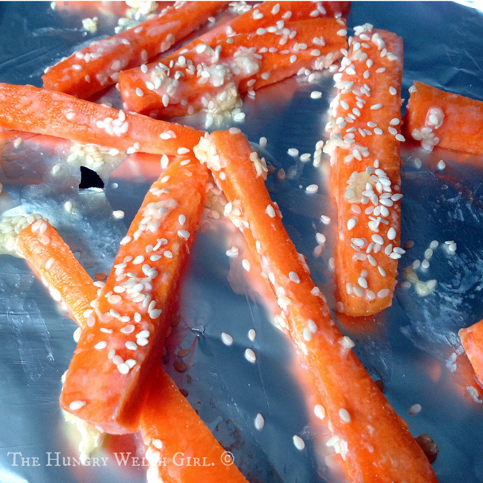 The Hungry Welsh Girl: Sesame Covered Carrot Fries, with a Sweet ...