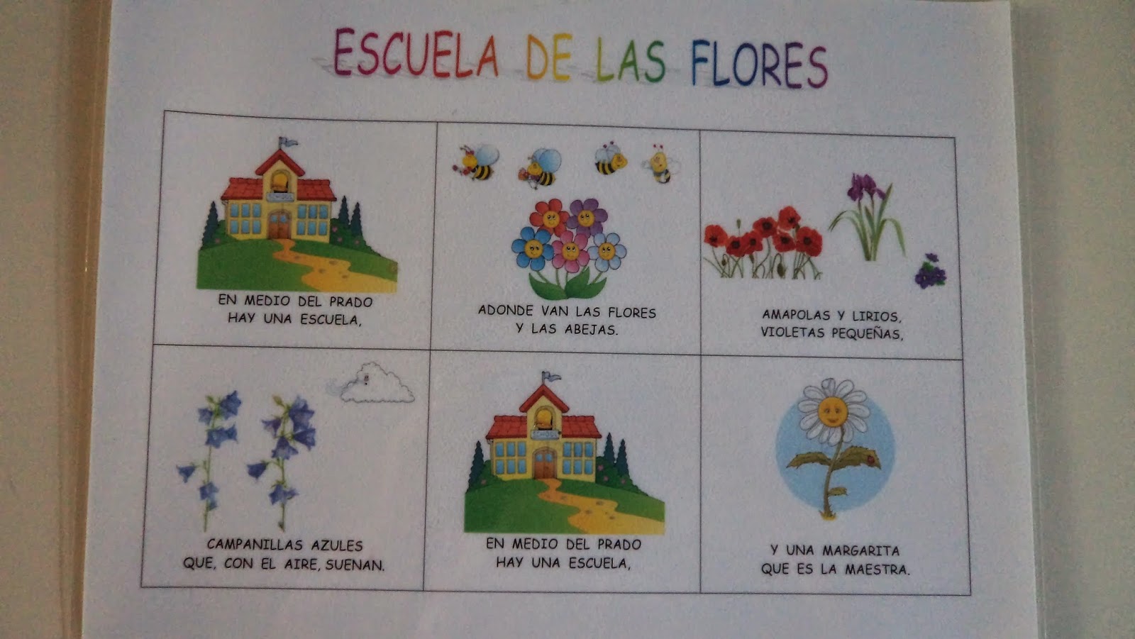 ELS MENUDETS DEL COLE.: POESIA DE PRIMAVERA: LA ESCUELA DE LAS FLORES