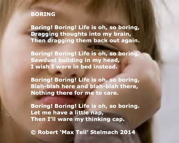 Koetry for Pids: Max Tell / Writing Prompt / Boring