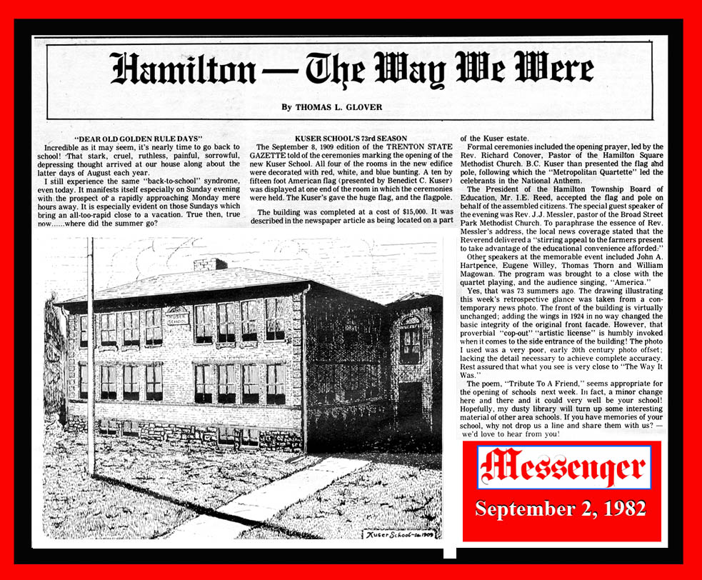 KUSER SCHOOL: A LOCAL LEGEND