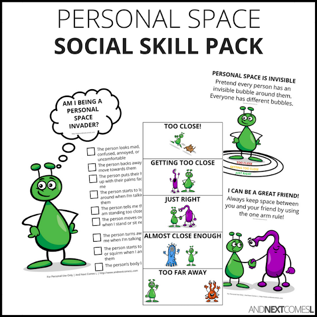 Personal Space Social Skill Pack | And Next Comes L - Hyperlexia Resources