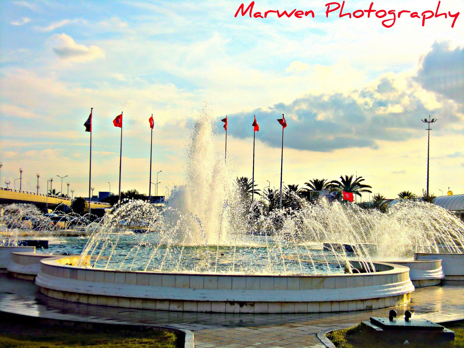 Marwen Photography: Fountain, Tunis-Carthage Airport, Ariana, Tunisia