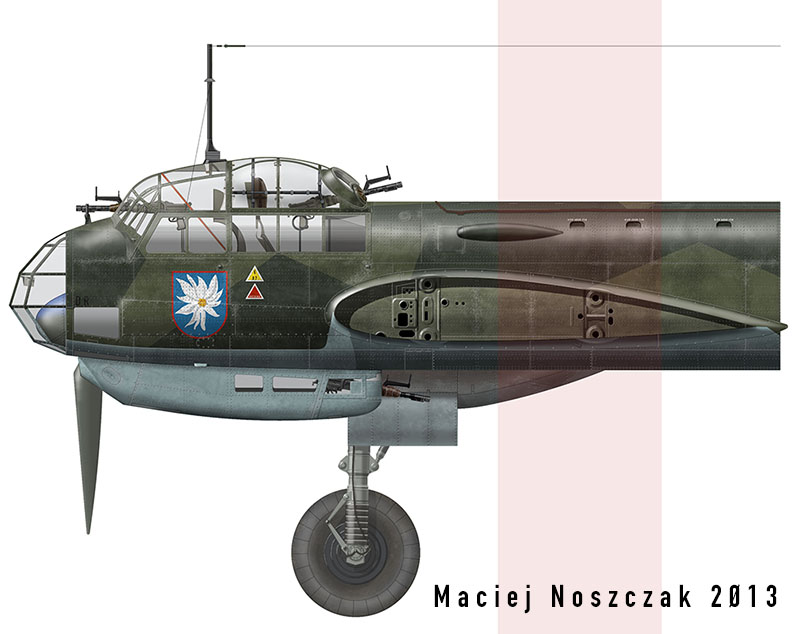 Aviation art made by Maciej Noszczak: Ju 88 A-4 KG-51 "Edelweiss"