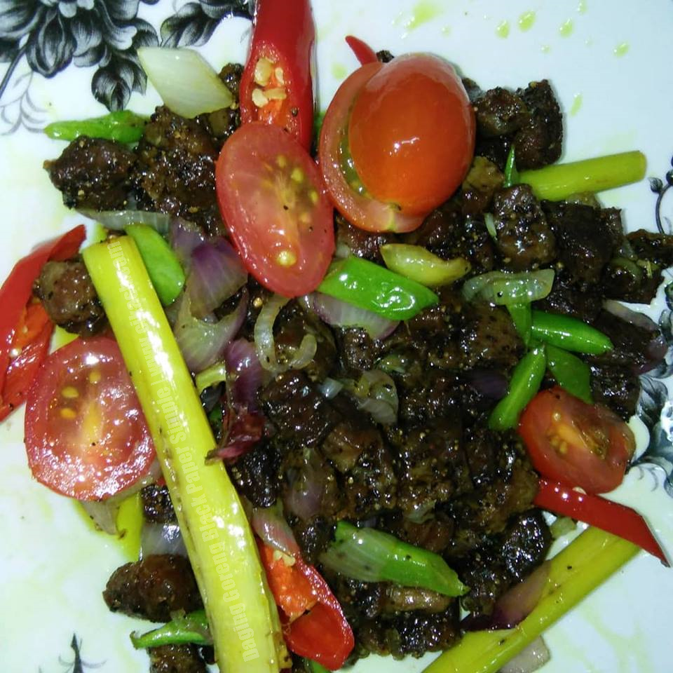 Daging Goreng Black Paper Simple
