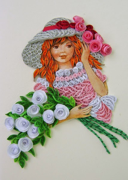 amazing paper quilling ; female characters ~ Creative Art and Craft Ideas