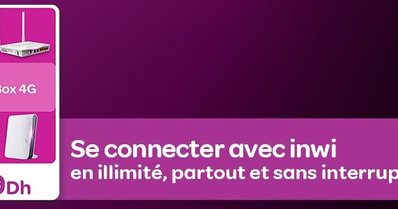 internet chez Inwi (Wifi: 4G, ADSL, Fibre) - Tic Maroc