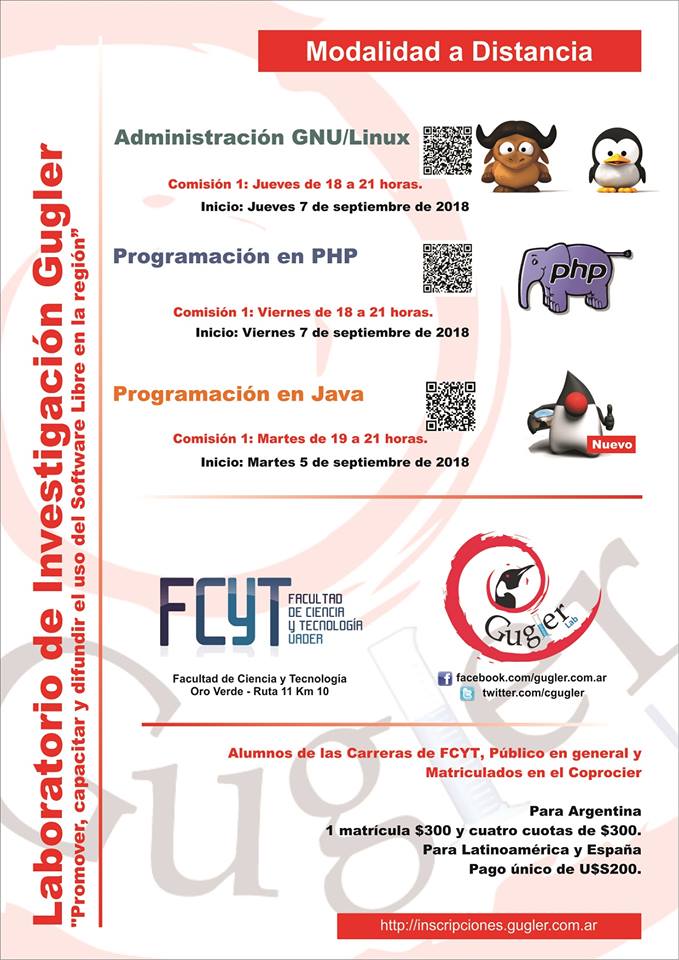 Emanuel Goette, alias Crespo: Cursos Gugler