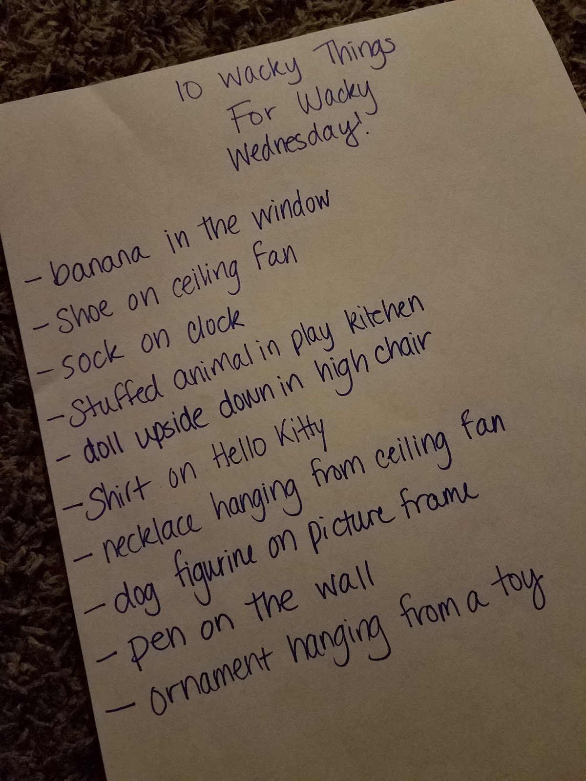 Kidspert: 10 Wacky Things For Wacky Wednesday