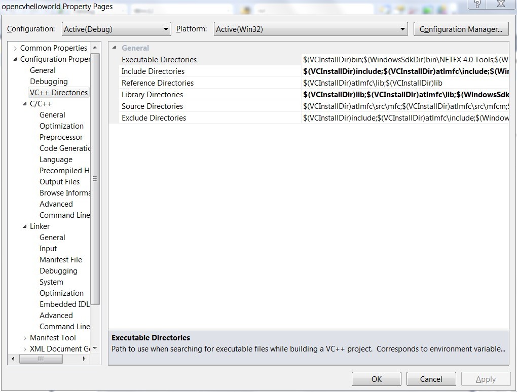 Yu's Coding Garden : How to start practicing OpenCV on VC++ ...