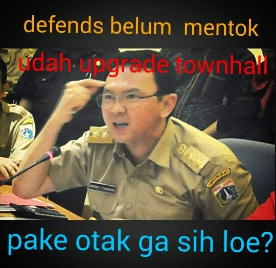 Meme ahok marah marah di COC - Meme for Free