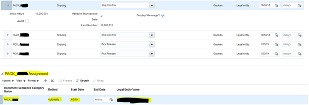 Oracle Application How To Define Oracle Fusion Gapless Custom Sequence At Ship Confirm Form Level