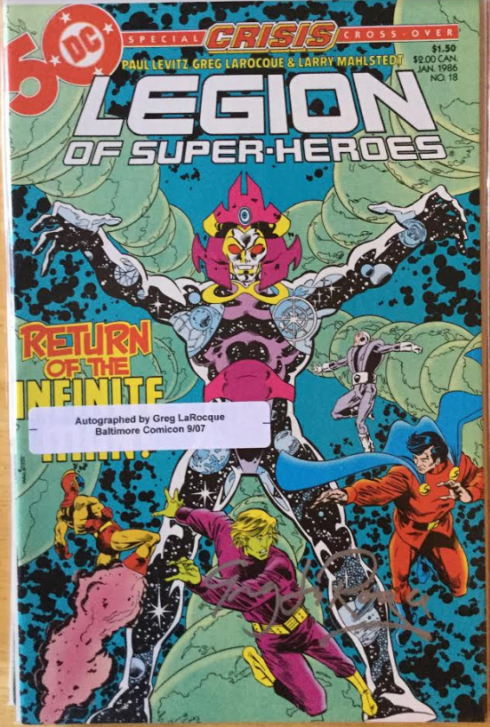 The Legion of Super Bloggers! : Greg Larocque Autographs (and more!)