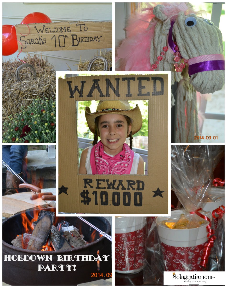 Solagratiamom: Cowgirl Hoedown Birthday Party!