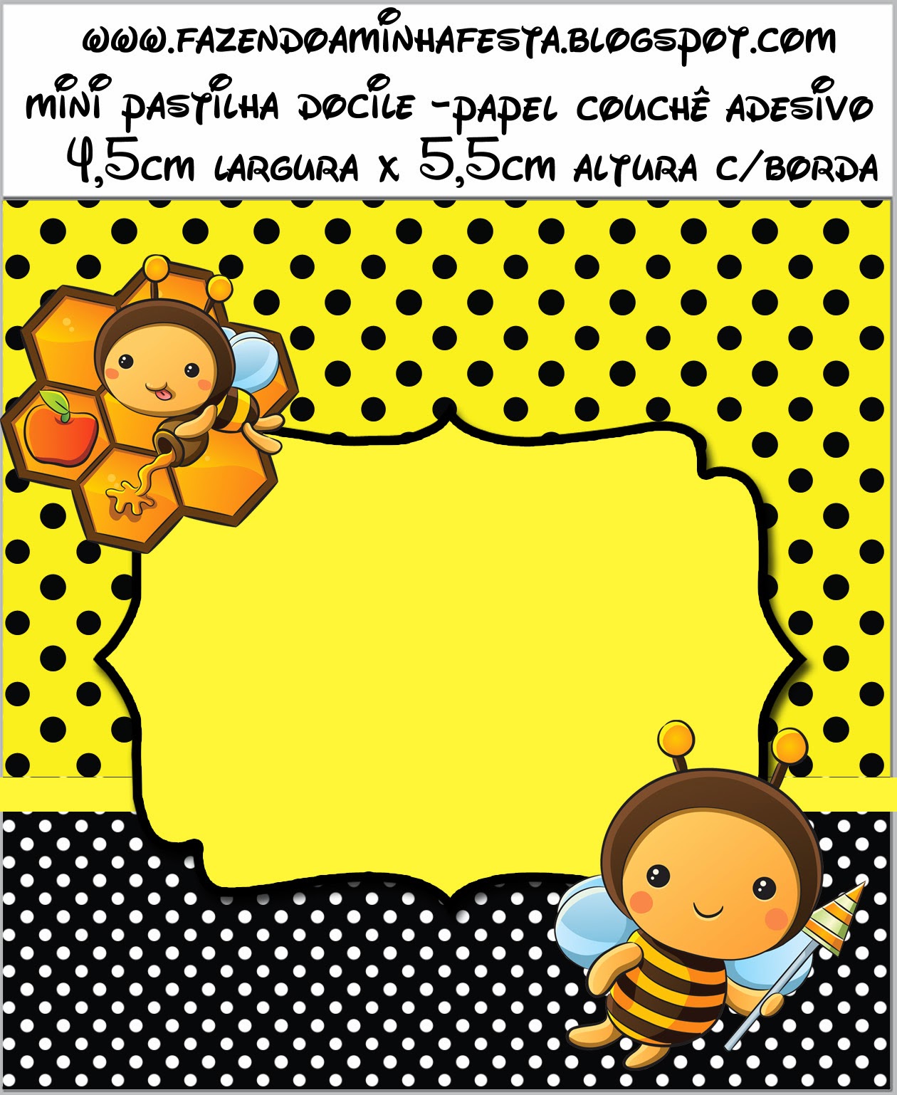 Baby Bees: Free Printable Candy Bar Labels. - Oh My Fiesta! in english