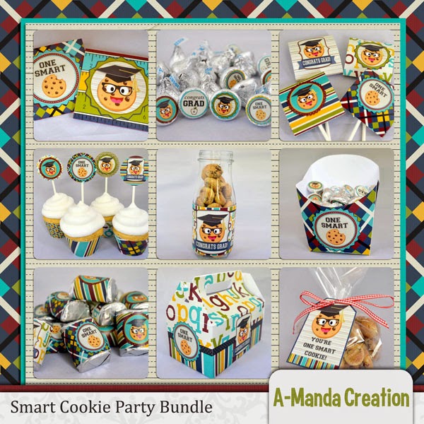 A-Manda Creation: Smart Cookie Graduation Party Printables