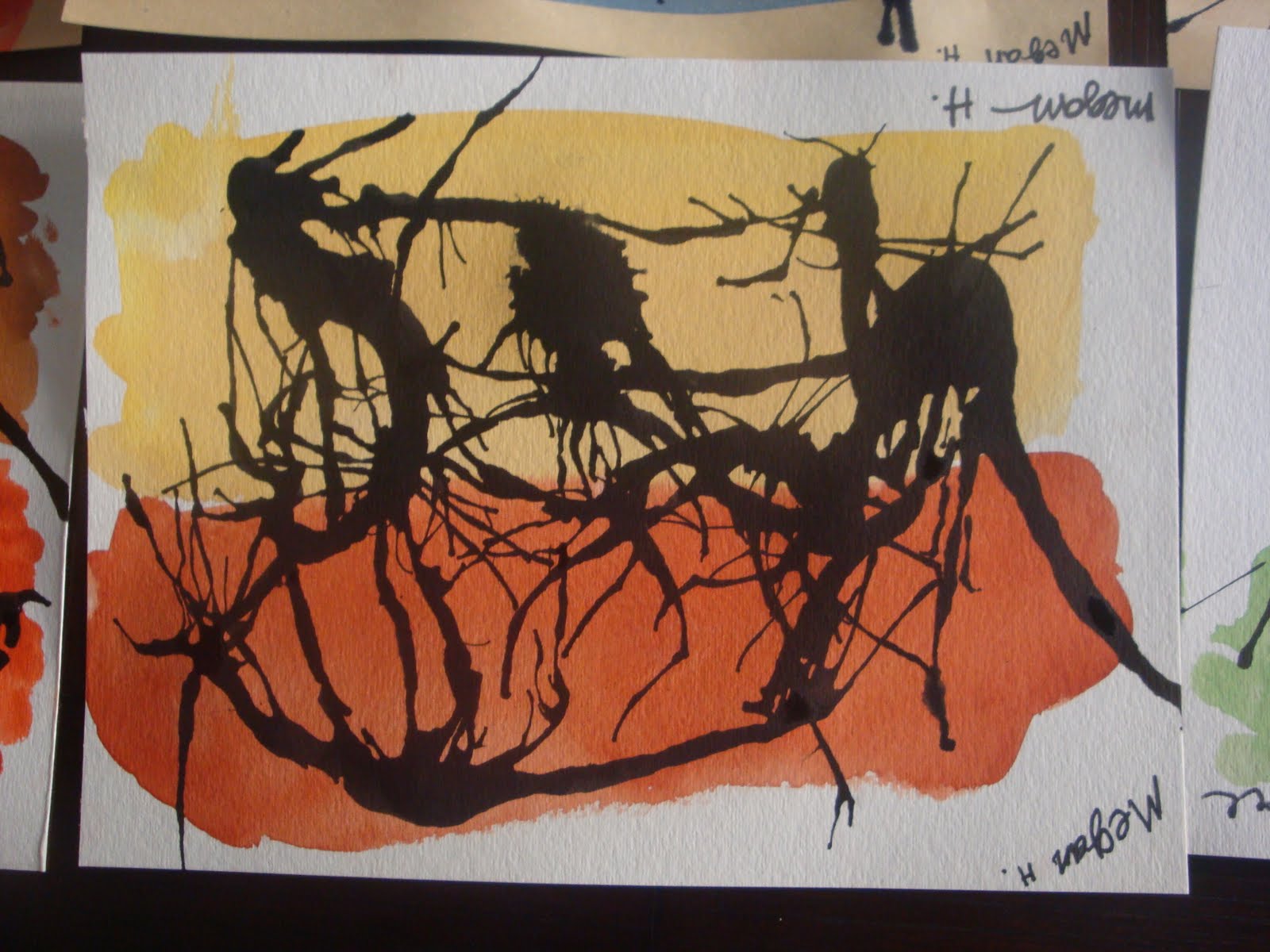 Art lessons with LeeAnn: Watercolor and Indian Ink Creations