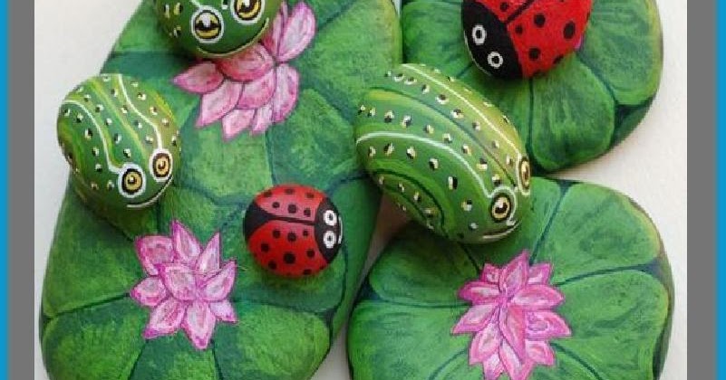 DIY And Household Tips: Painted Rocks For The Garden