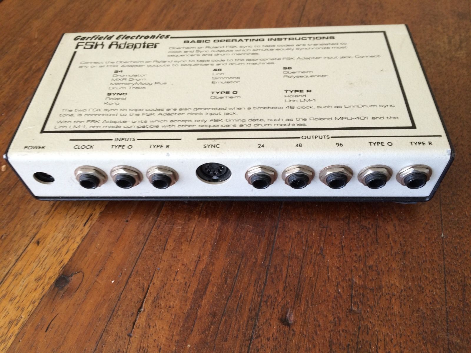 MATRIXSYNTH: Garfield FSK Adapter Sync Box Din Sync