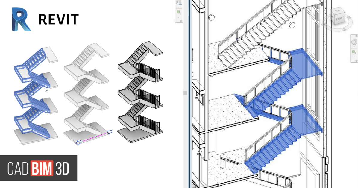 Cómo crear escaleras multiplanta en Revit - cadBIM3D
