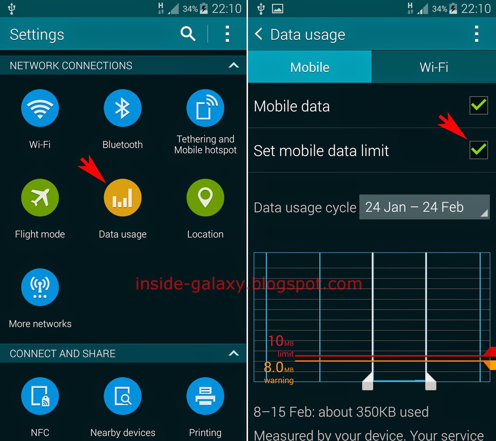 Inside Galaxy Samsung Galaxy S5 How To Set Mobile Data Usage Limit In inside-galaxy-samsung-galaxy-s5-how-to-set-mobile-data-usage-limit-in