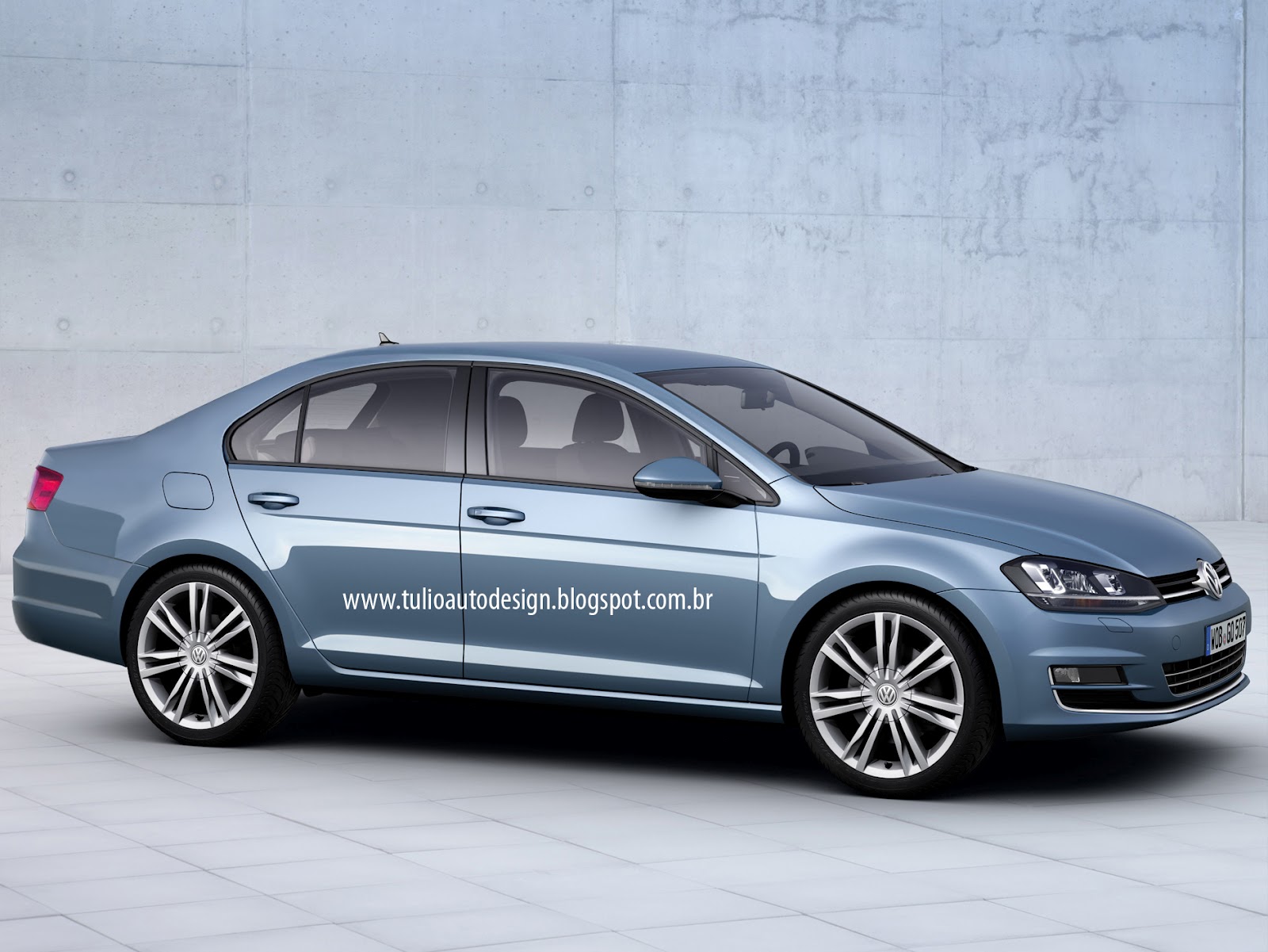 Túlio Auto Design: Novo VW Bora/Jetta/Golf Sedan