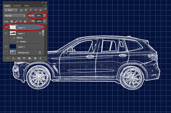 PhotoEffect: Create a Blueprint Effect in Photoshop