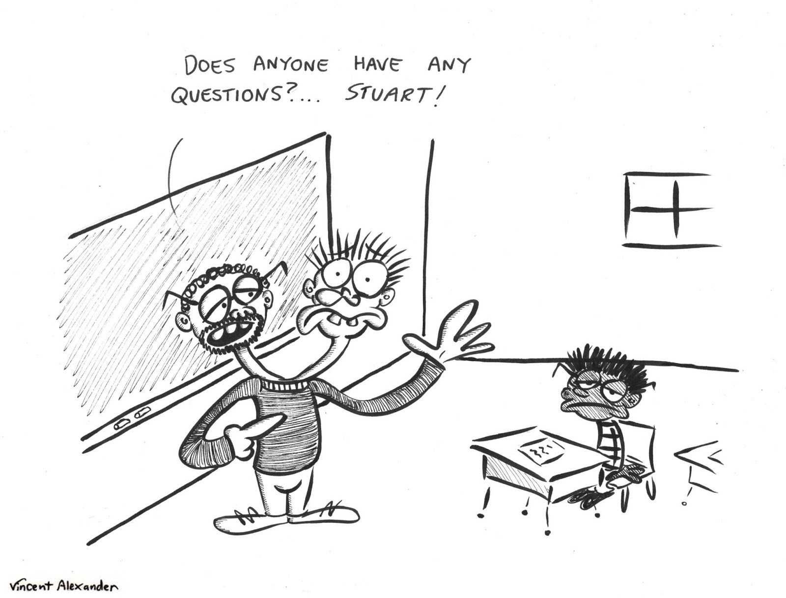 Vincent Alexander Cartoons: Two-Headed Question